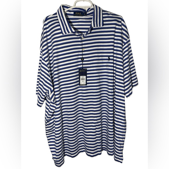 Polo Ralph Lauren | Shirts | Polo By Ralph Lauren Nwt Mens Short Sleeve Blue Striped Polo Size ...